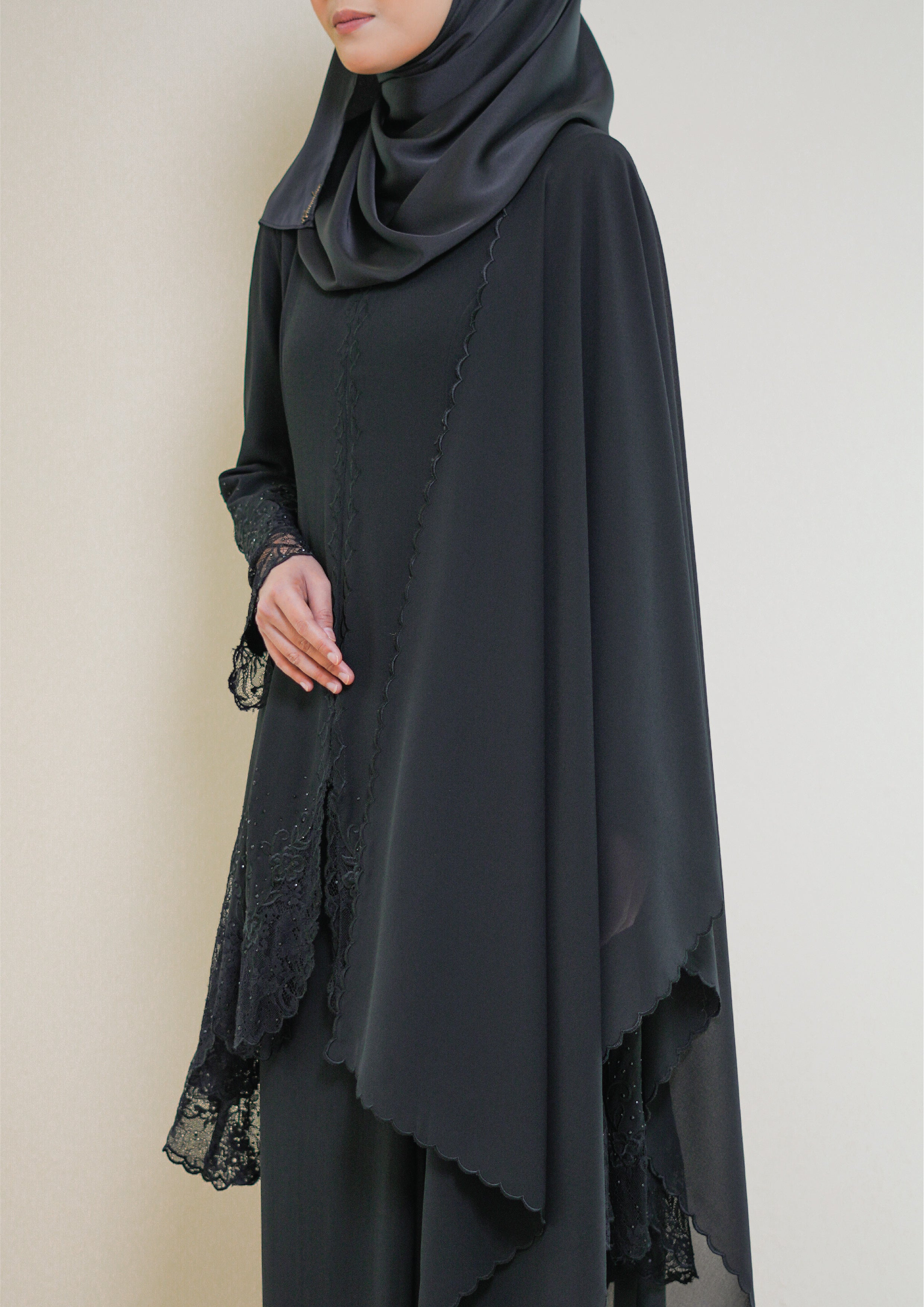 Sulaman Bidara Shawl Black – MINIMALACE