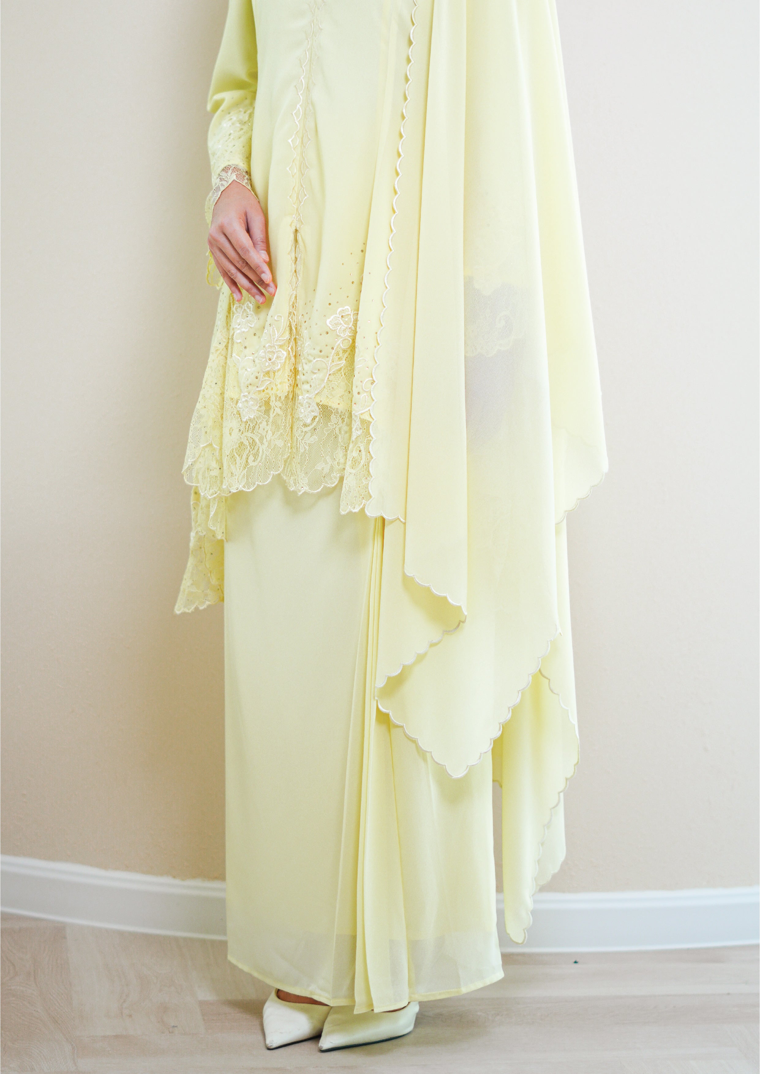Sulaman Bidara Shawl Yellow – MINIMALACE