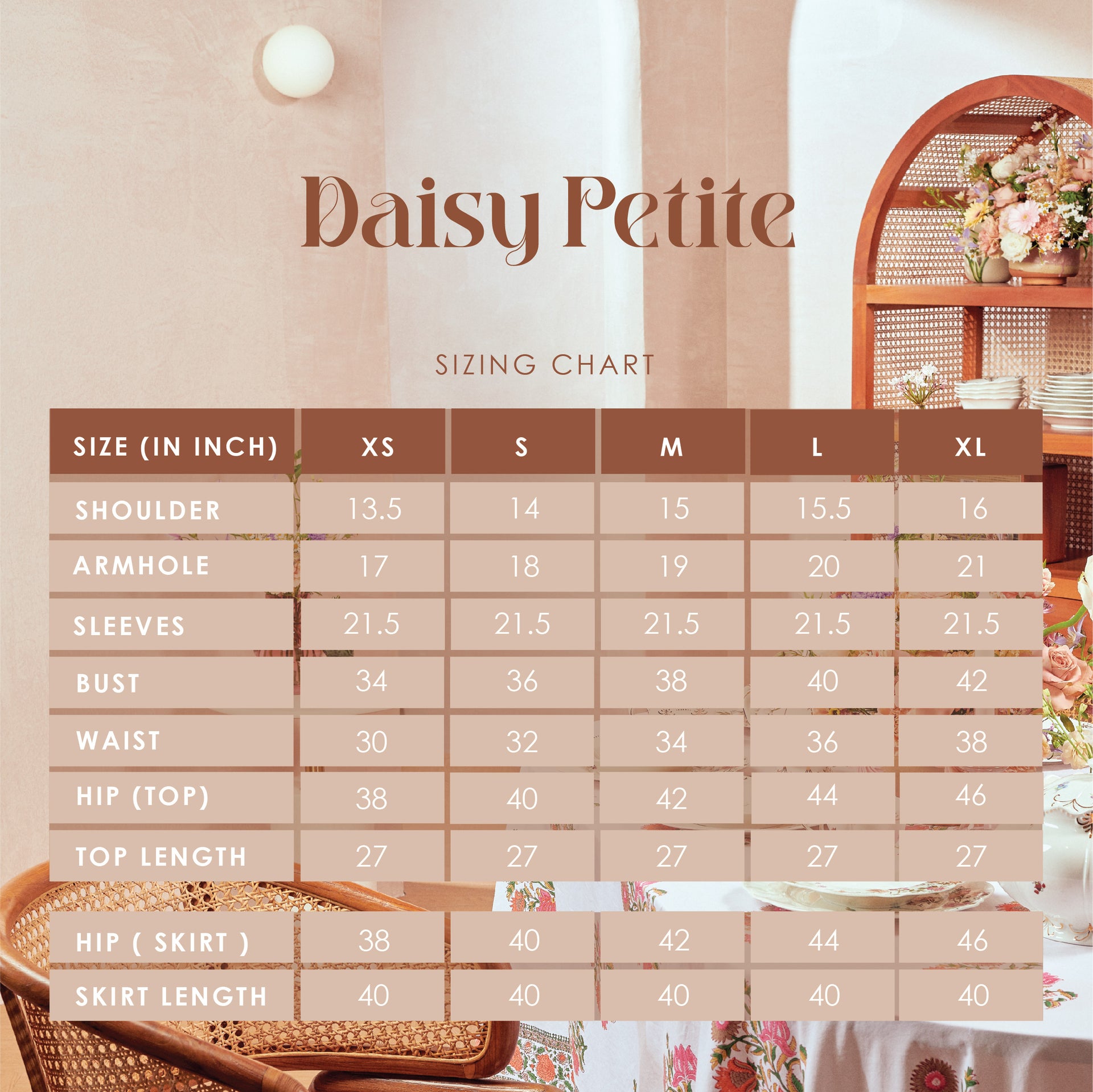 Daisy Petite Almond – MINIMALACE