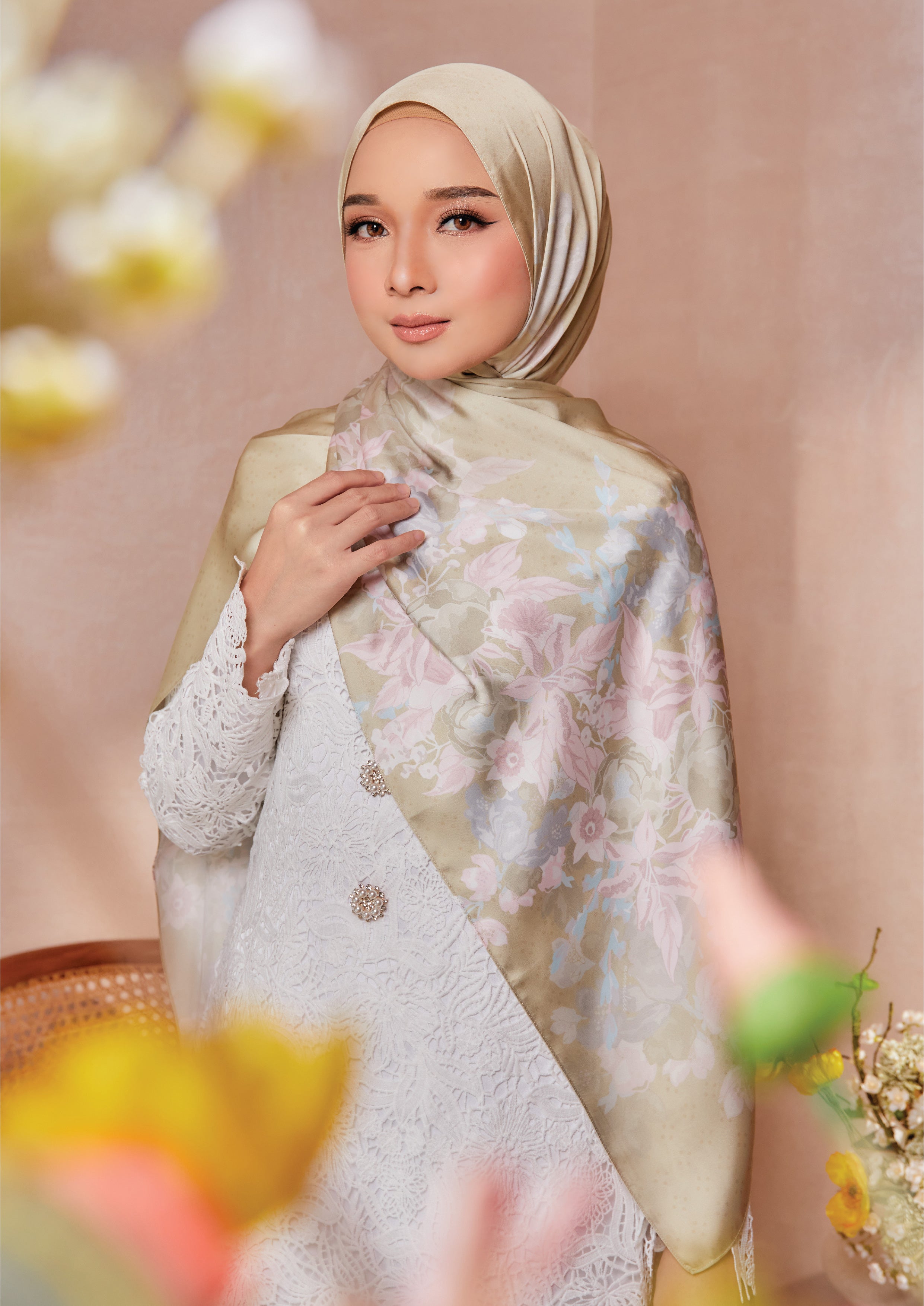 Blossom Shawl Pastel Green – MINIMALACE